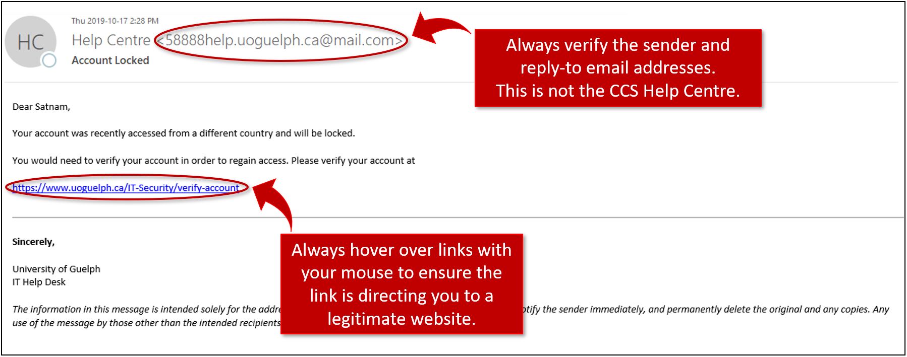 You Have Just Been Phished by CCS Information Security! | Computing ...