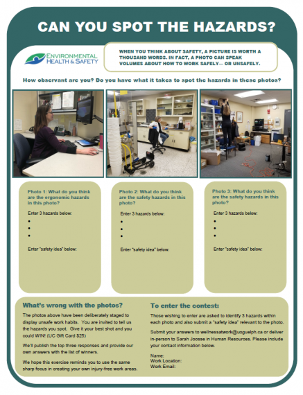 Spot The Hazards In The Workplace Picture